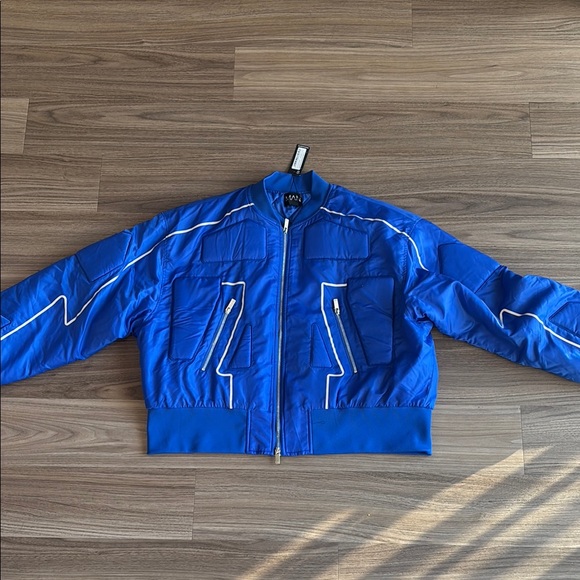 BoohooMan.com | Jackets & Coats | Royal Blue Bomber Jacket With Standup ...